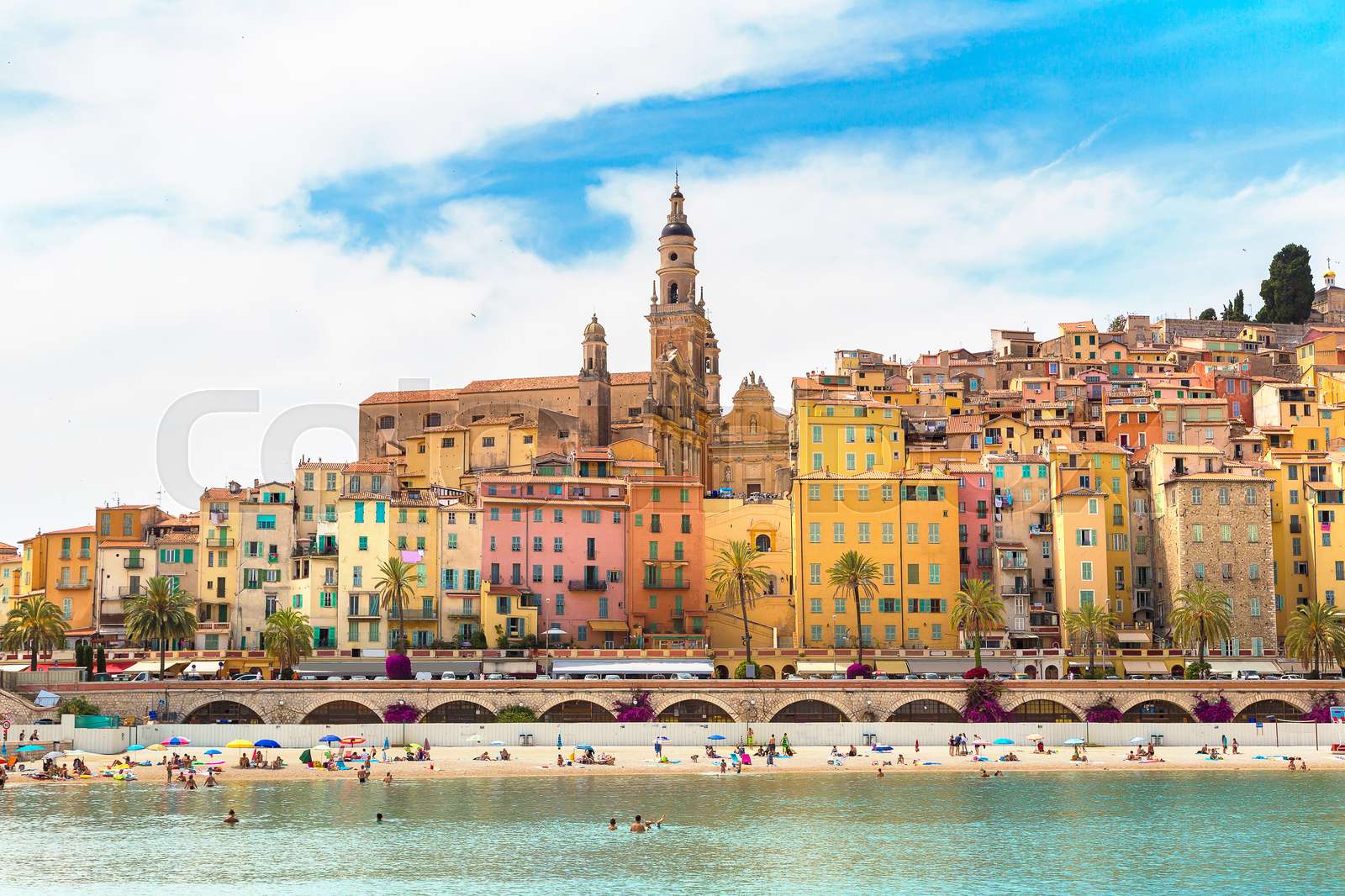 Menton on french Riviera, France | Stock image | Colourbox