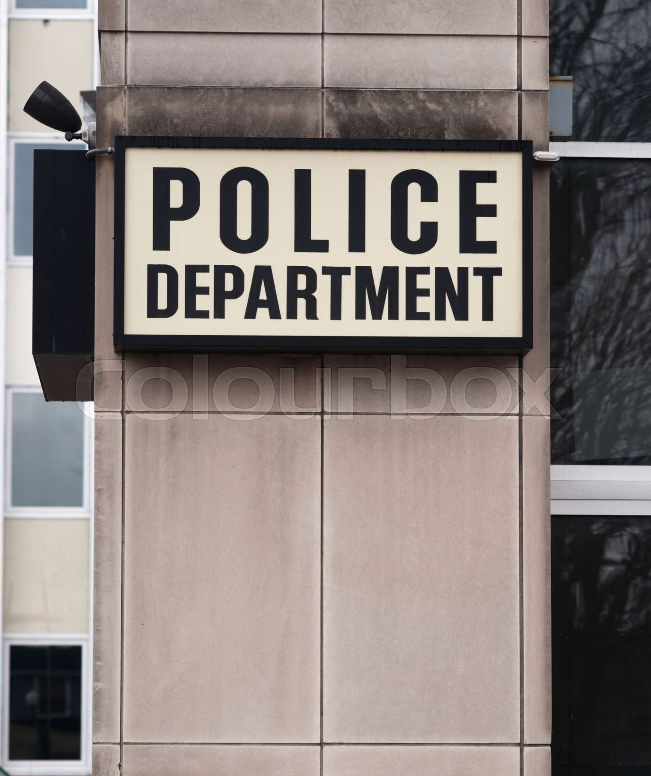 Downtown Precinct Police Department Sign Law Enforcement Building ...