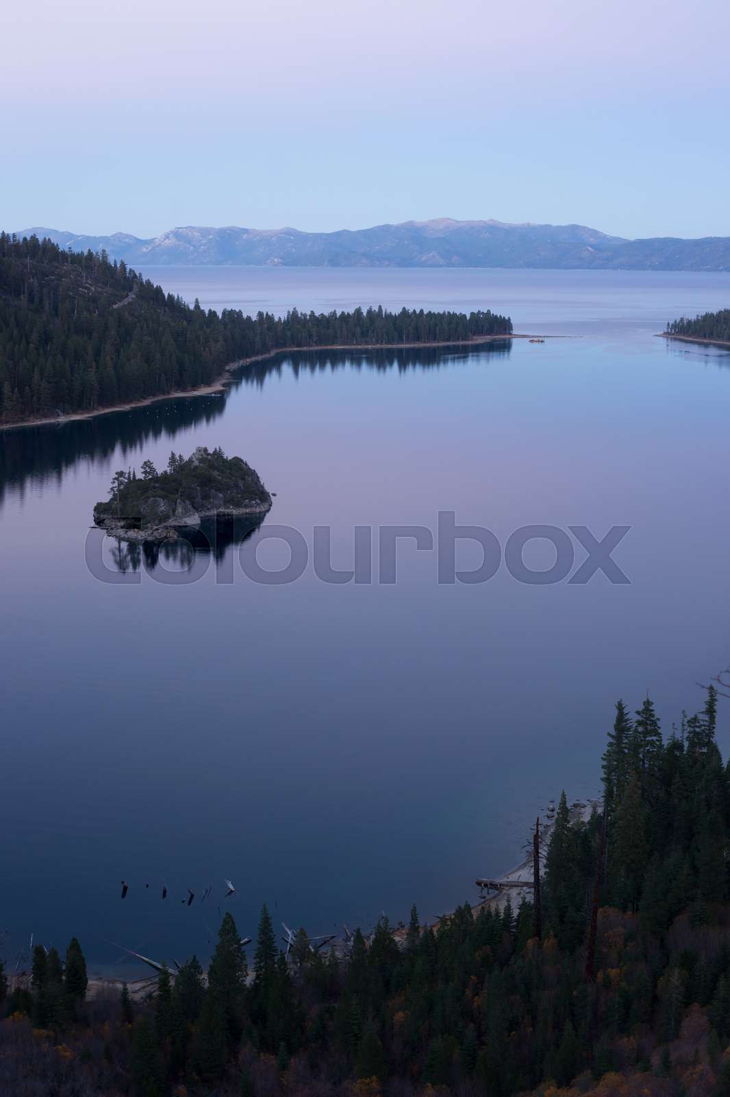 Protected Cove Emerald Bay Fannette Island Lake Tahoe | Stock image ...