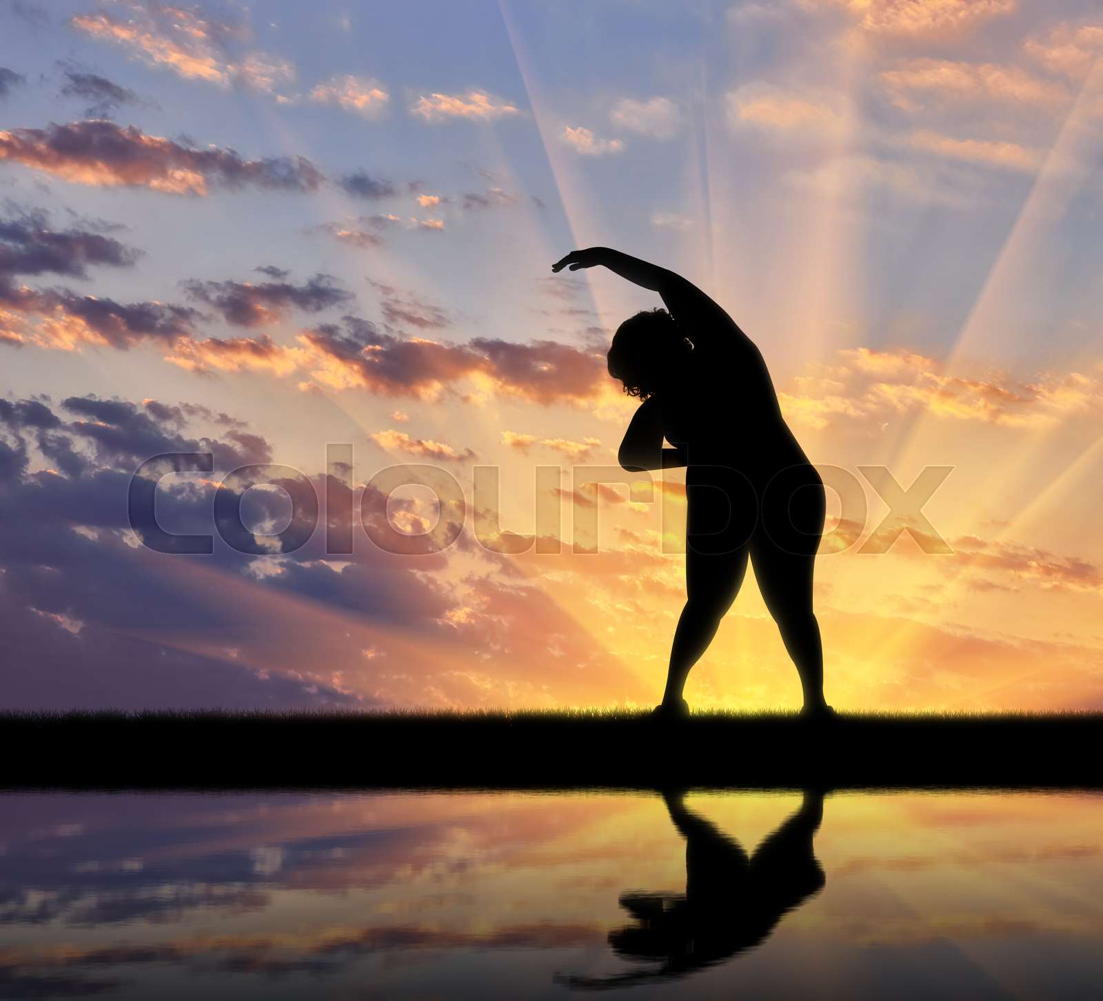 concept of fight against obesity and overweight | Stock image | Colourbox