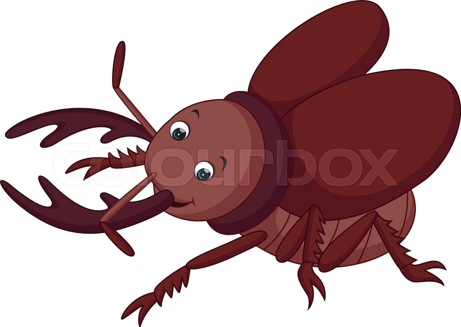 Cartoon funny beetle | Stock vector | Colourbox