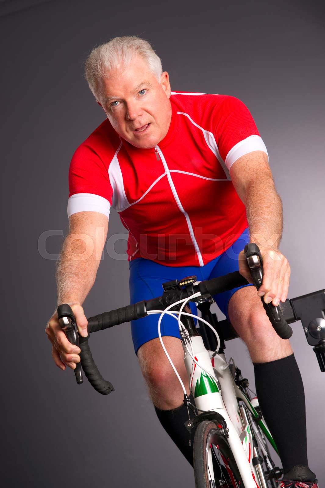 bike-owner-pedals-bicycle-mounted-maintain-adjust-gearbox-gear-shifter