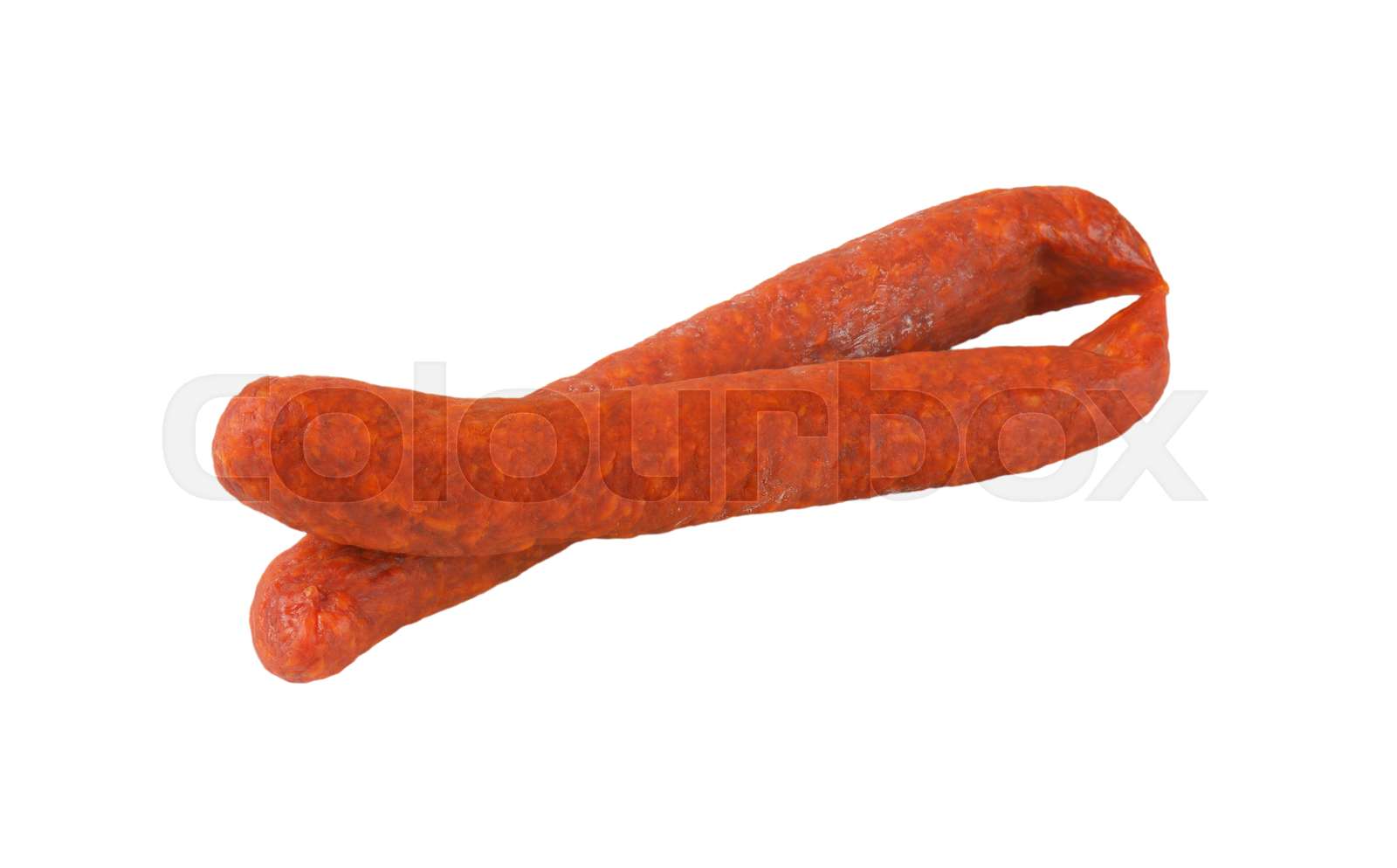 Spicy smoked Hungarian sausages | Stock image | Colourbox