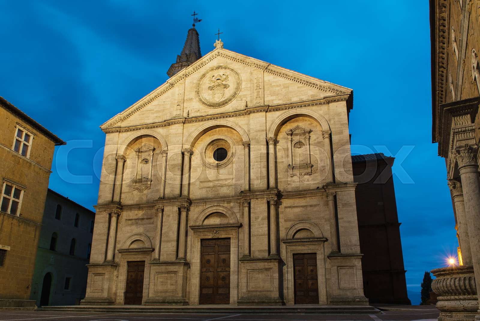 Pienza cathedral view | Stock image | Colourbox