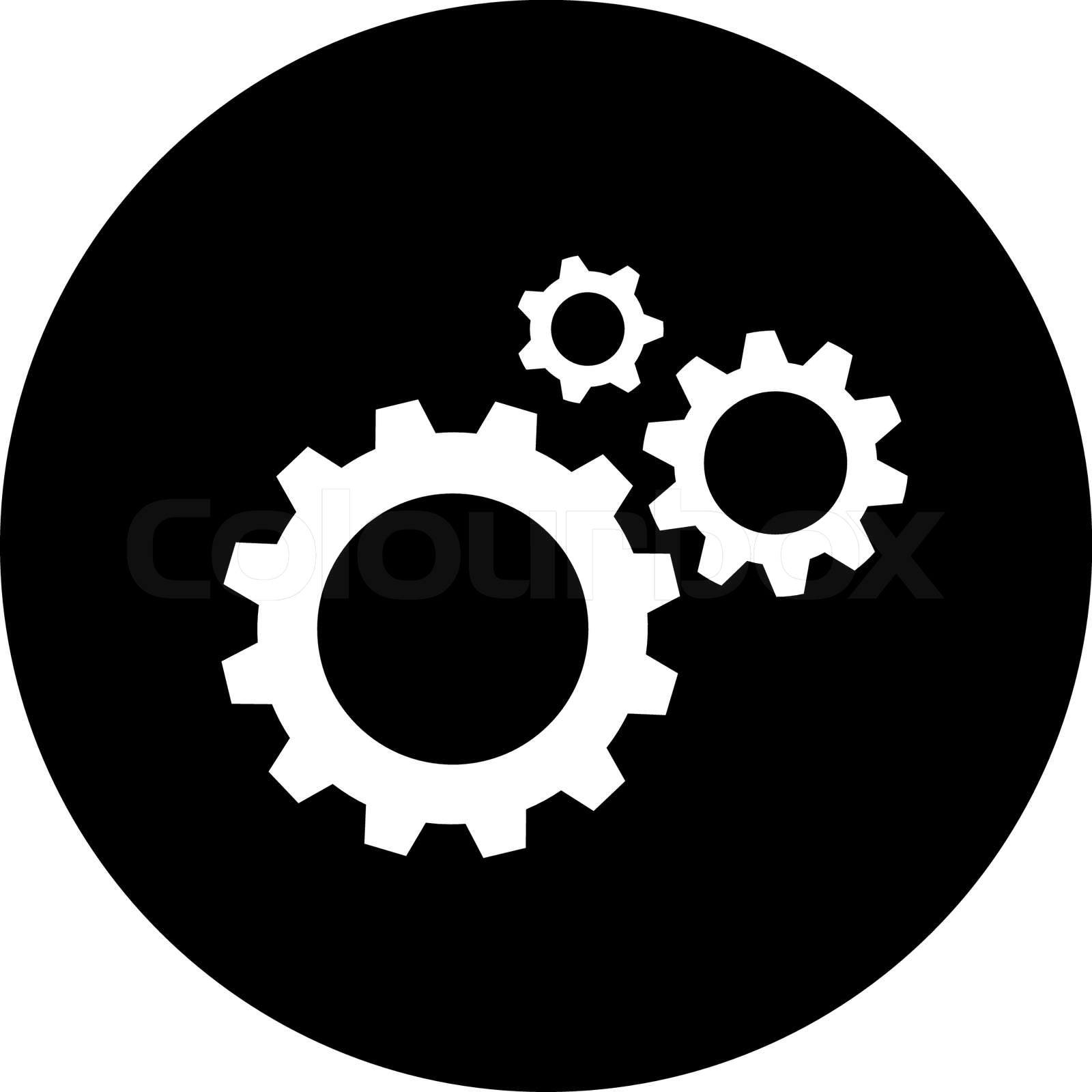 Vector-Symbol von Zahnrädern Alle Schichten sind gruppiert | Stock ...