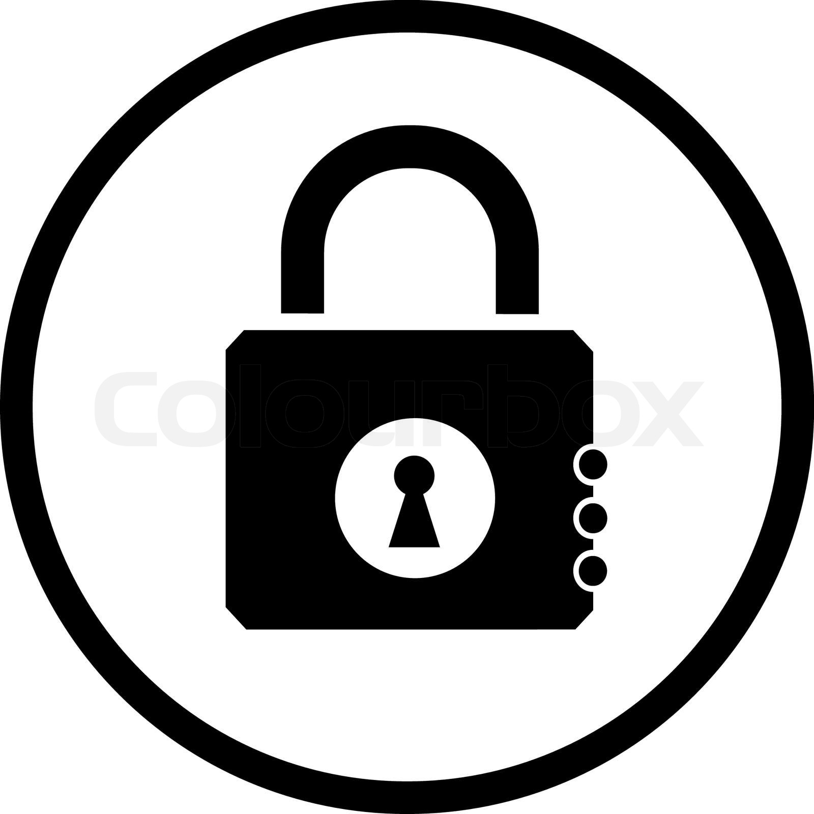 vector icon of closed lock All layers are grouped | Stock vector ...