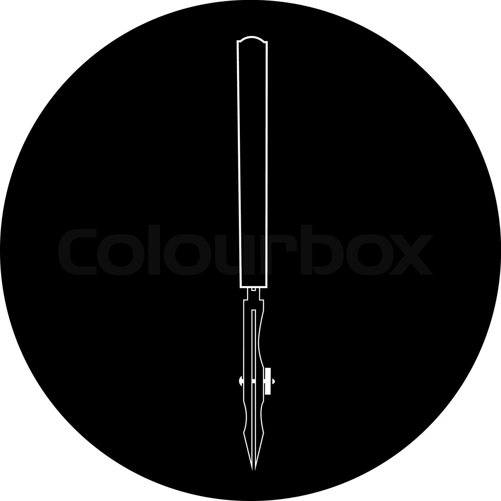 vector icon of ruling pen | Stock vector | Colourbox