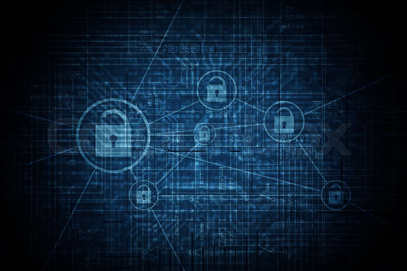 Advanced Encryption Network | Stock image | Colourbox