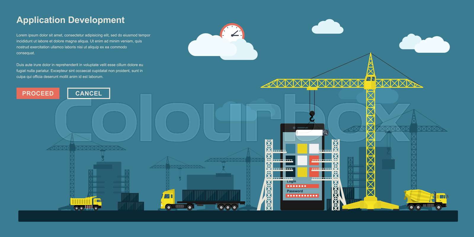 application development | Stock vector | Colourbox