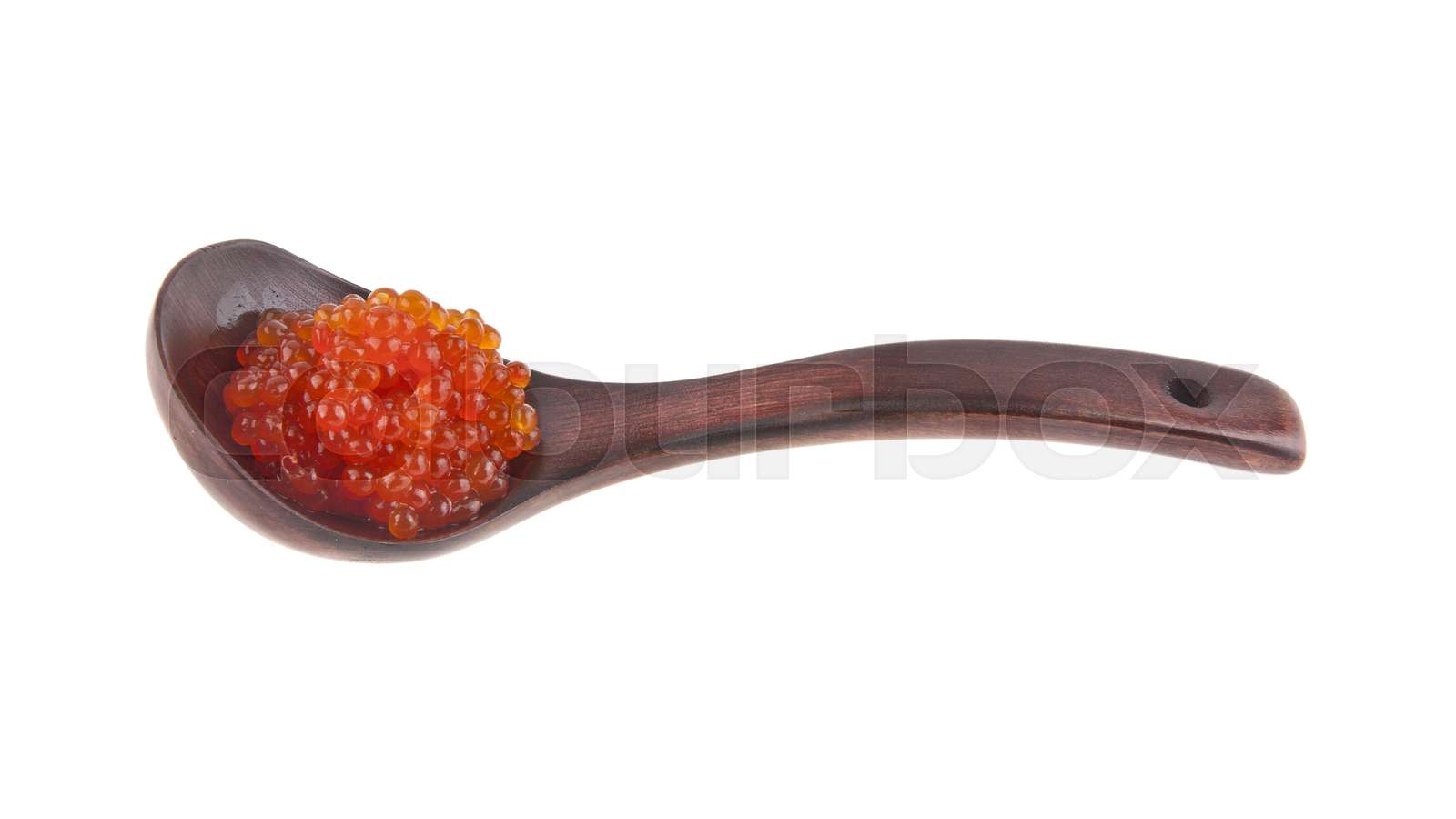 wooden spoon with caviar | Stock image | Colourbox
