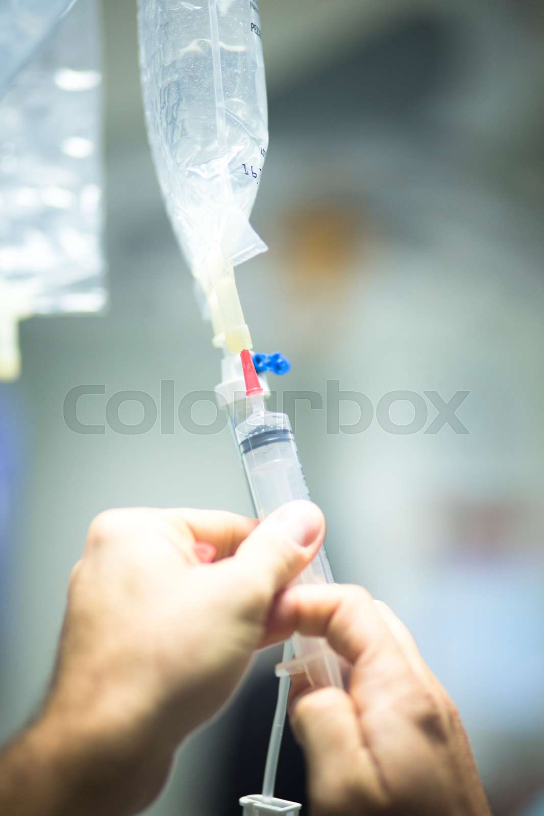 Hospital surgery surgical drip | Stock image | Colourbox