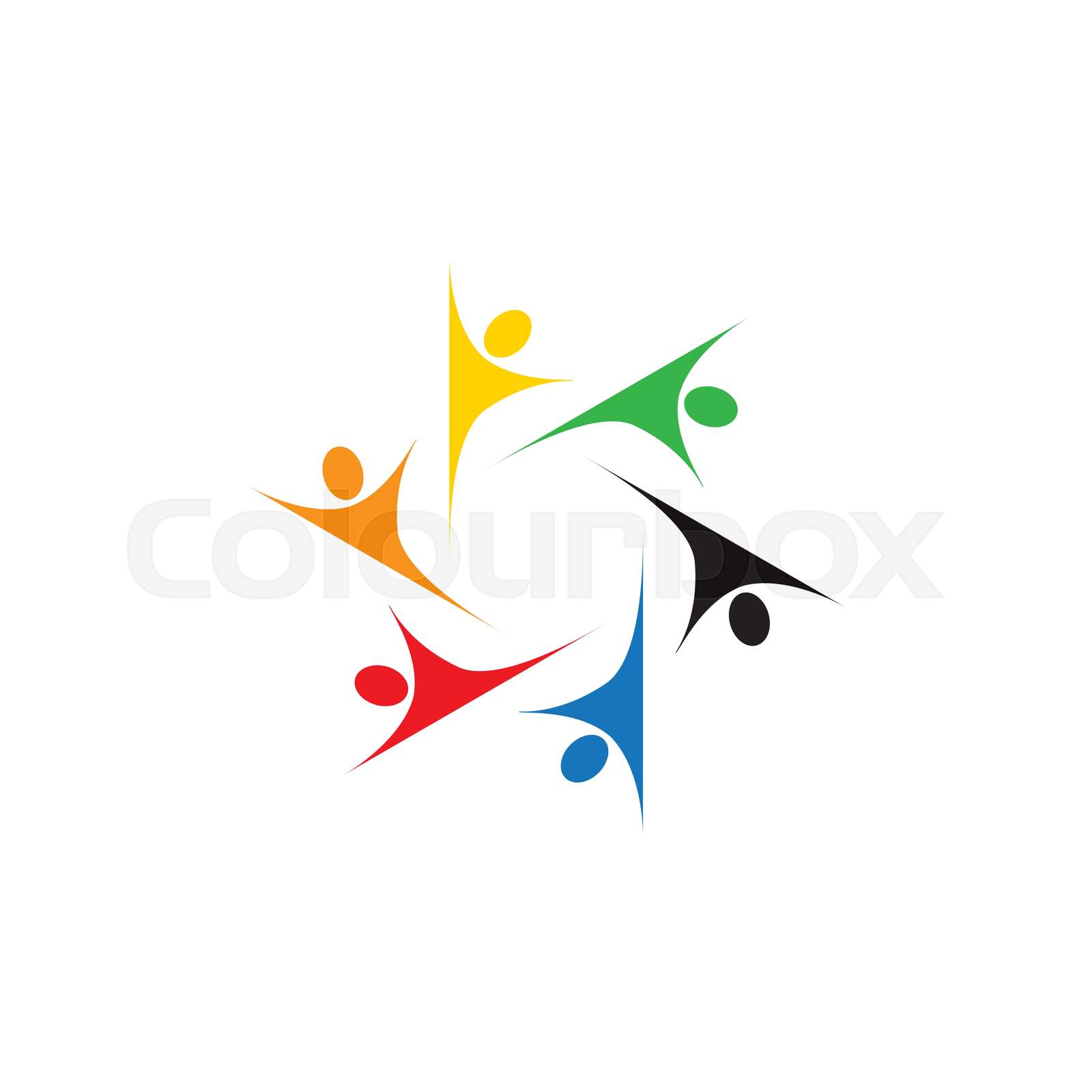 people community unity logo icon vector graphic | Stock vector | Colourbox