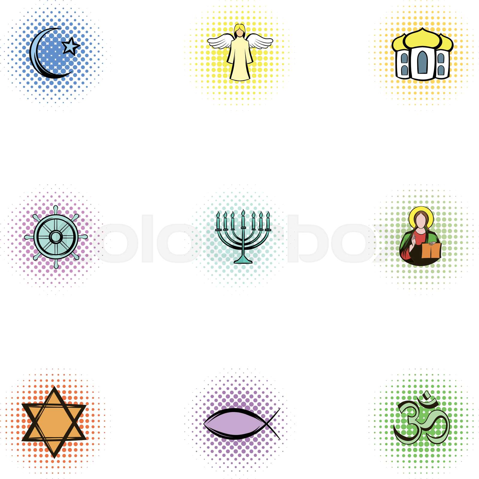 glaube, icon, vektor | Stock-Vektor | Colourbox