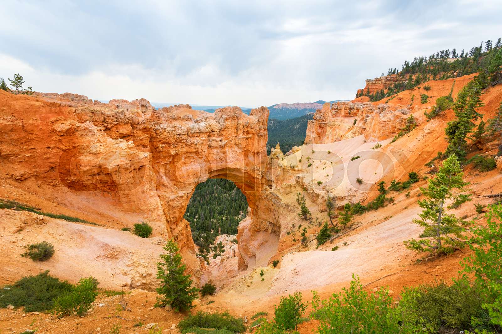 Natural bridge rock formation | Stock image | Colourbox