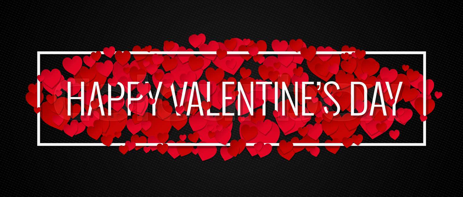 Valentines Day Banner Design Background. | Stock vector | Colourbox