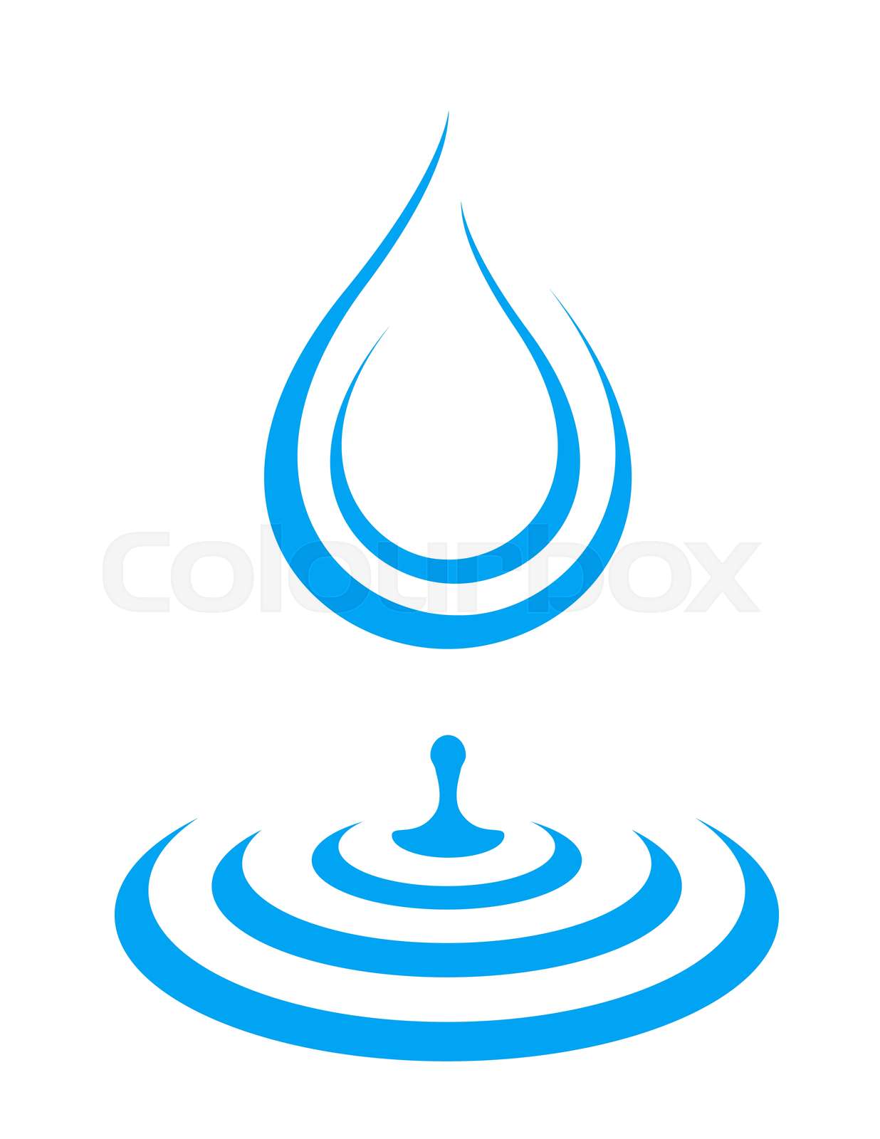 icon, wasser, tropfen | Stock-Vektor | Colourbox