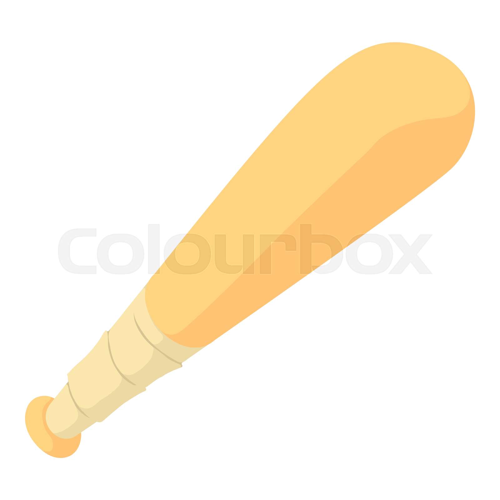 Baseball bat icon, cartoon style | Stock vector | Colourbox