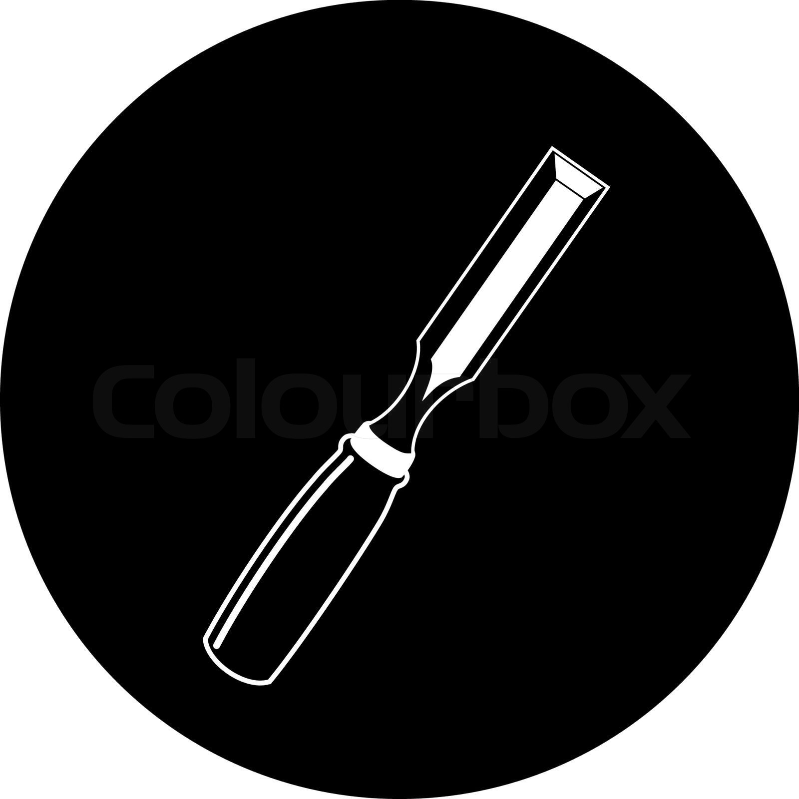 vector icon of chisel | Stock vector | Colourbox