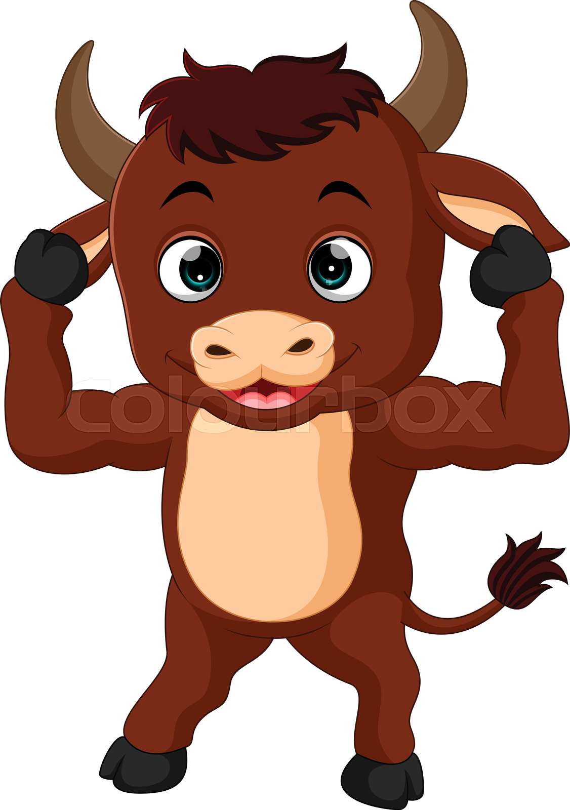 bull cartoon | Stock vector | Colourbox