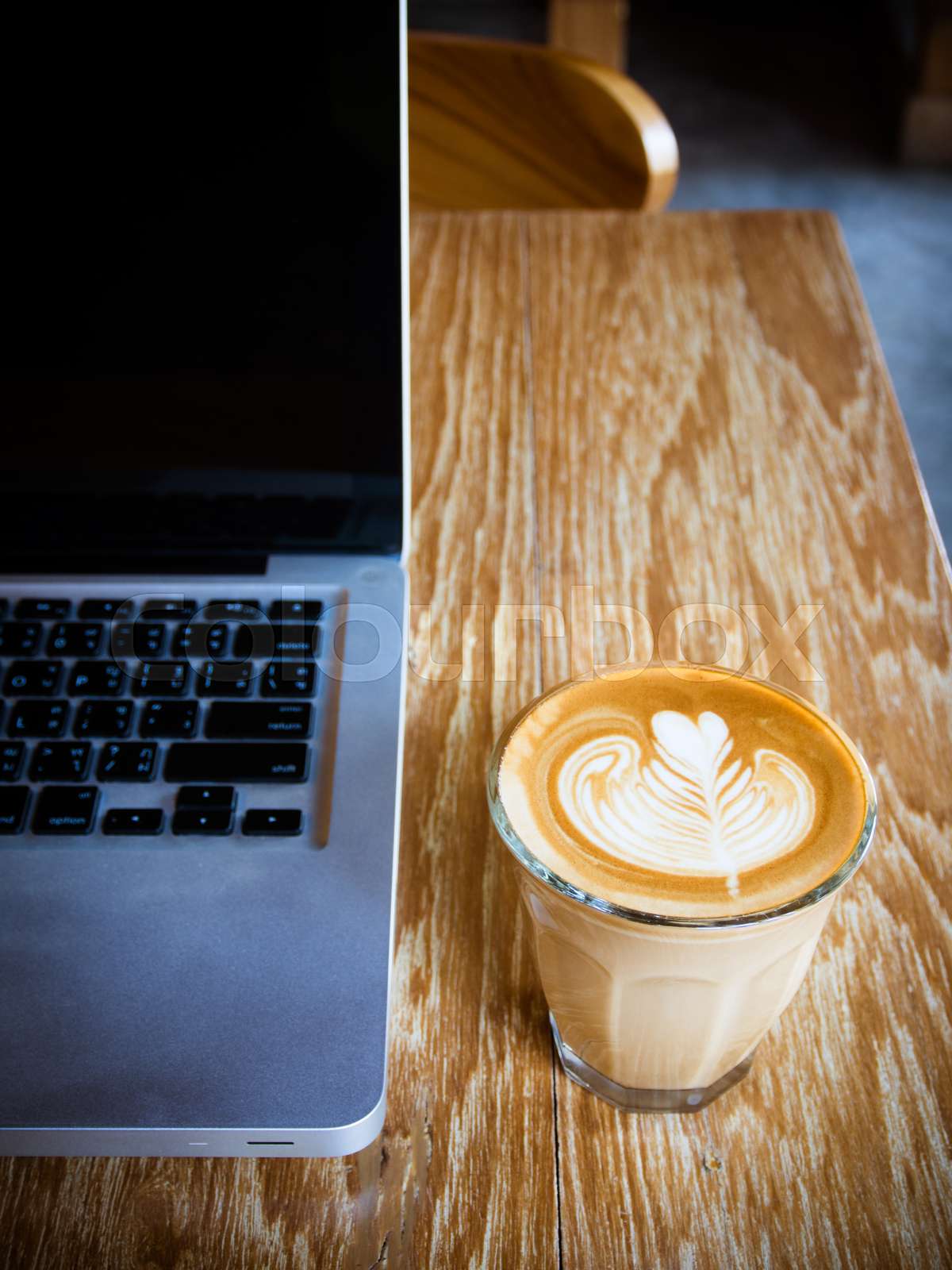 laptop and coffee | Stock image | Colourbox