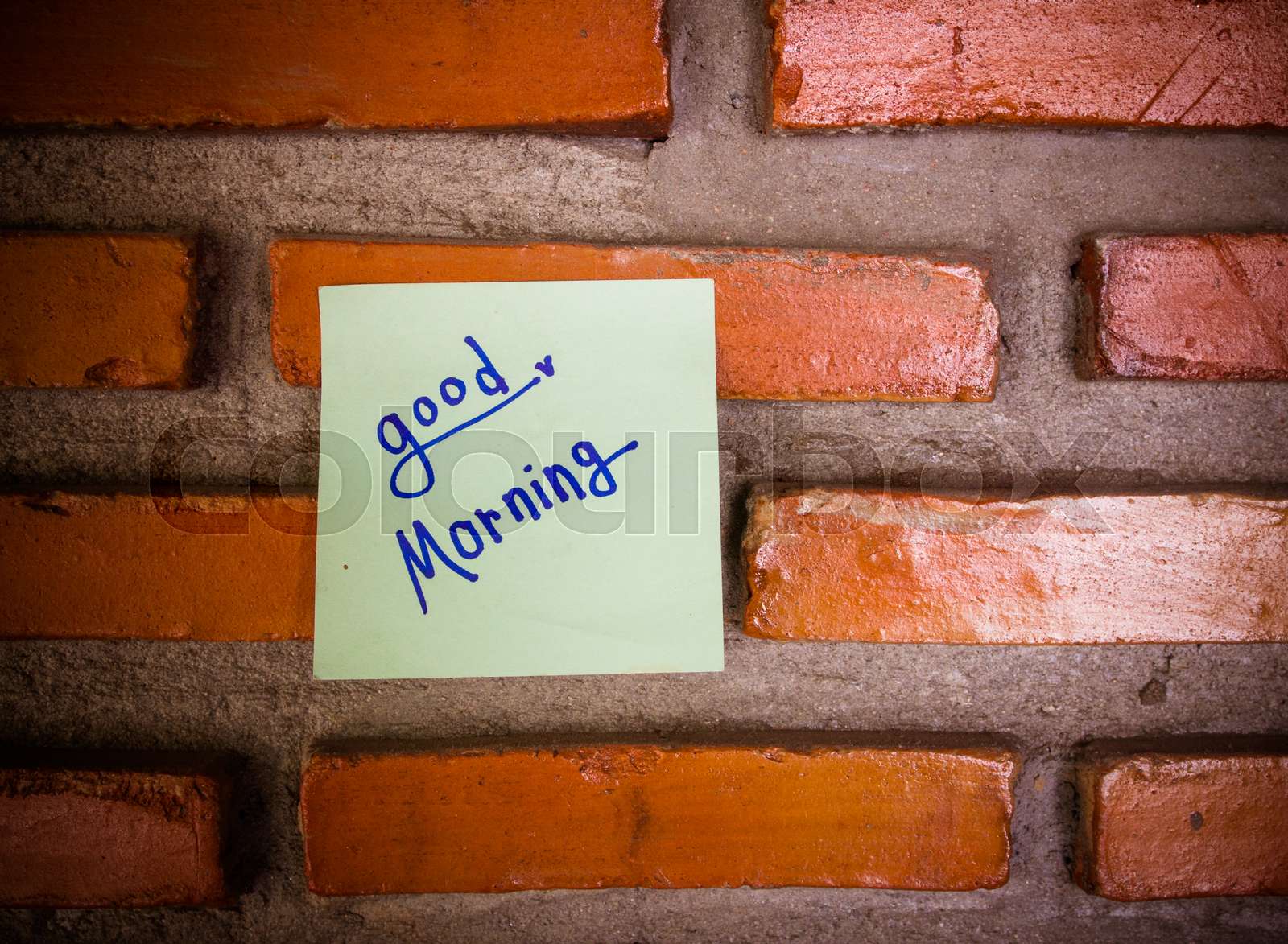 good morning brick | Stock image | Colourbox