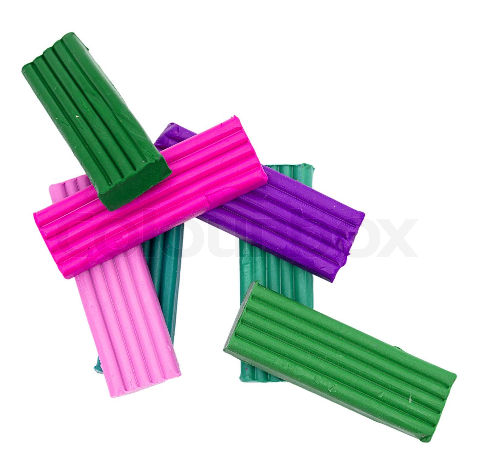 bunt Plastilin | Stock Bild | Colourbox