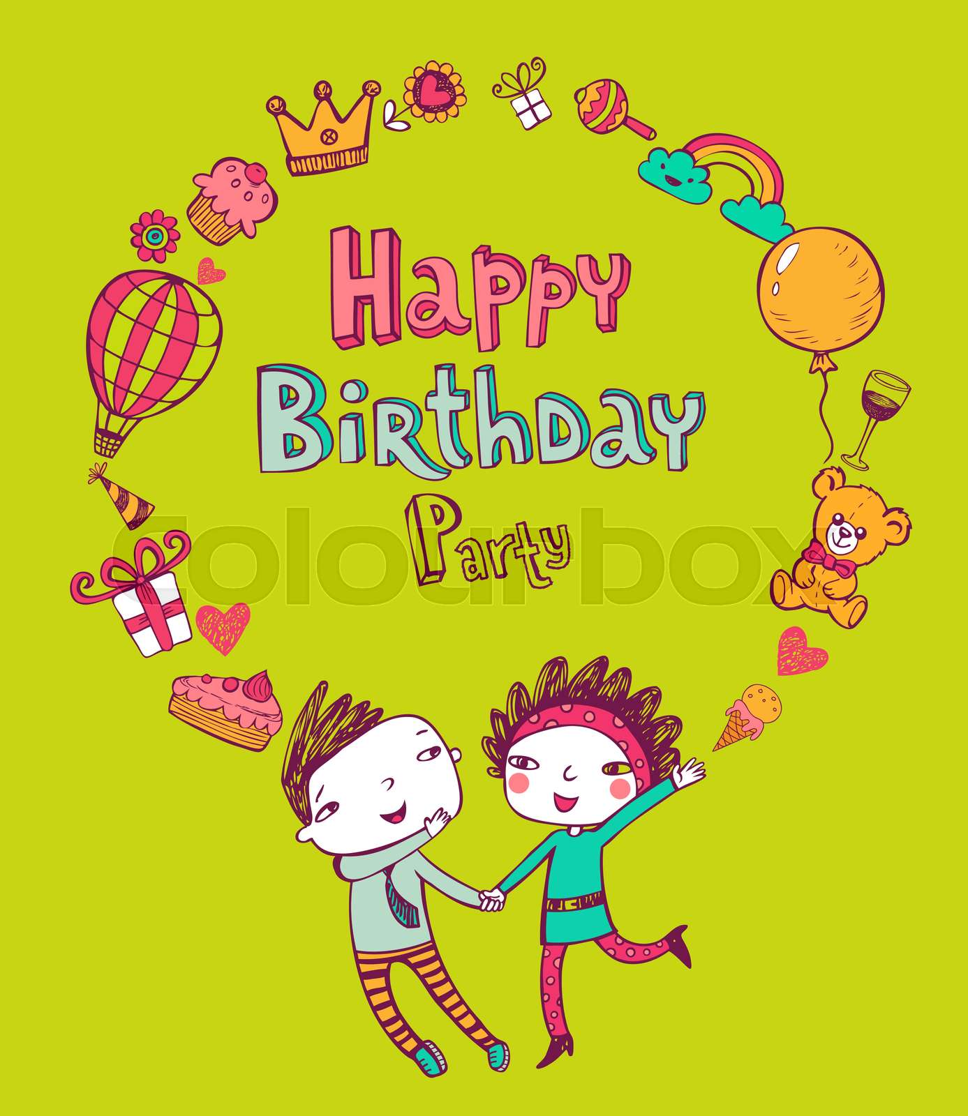 icon, freude, niedlich | Stock-Vektor | Colourbox