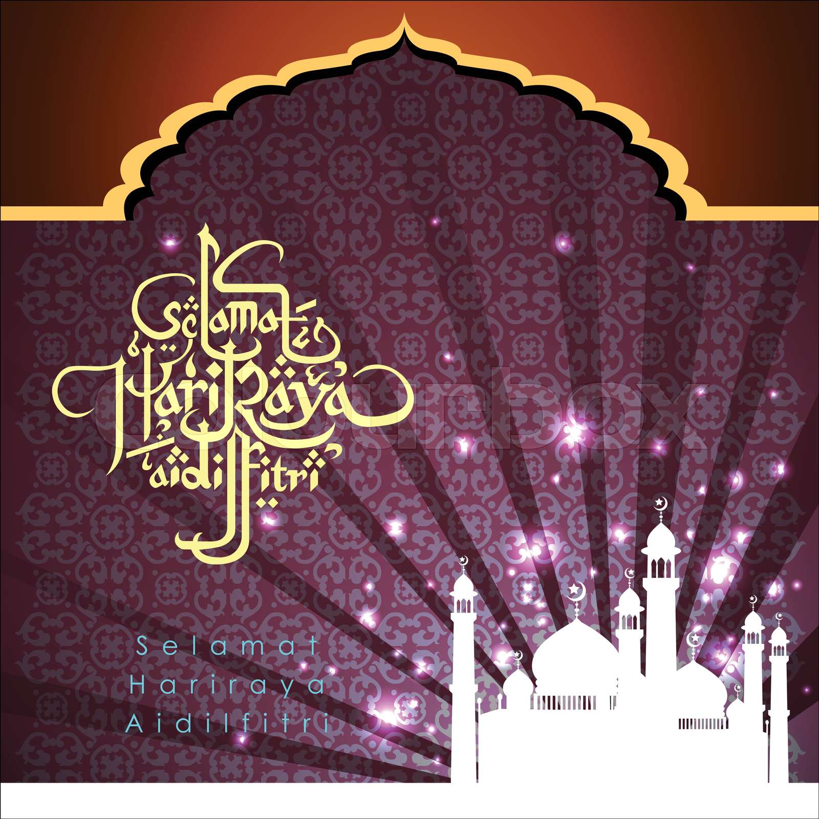 Aidilfitri graphic design. | Stock vector | Colourbox