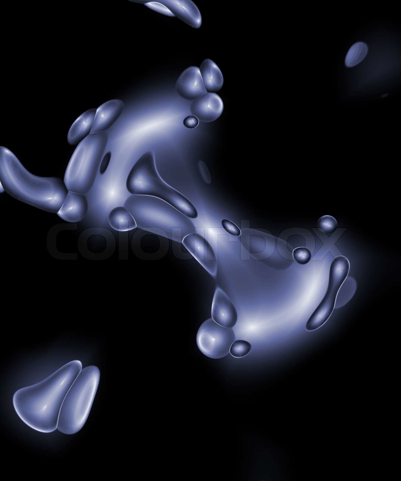 Cellular looking chrome blobs - looks like something you would see ...