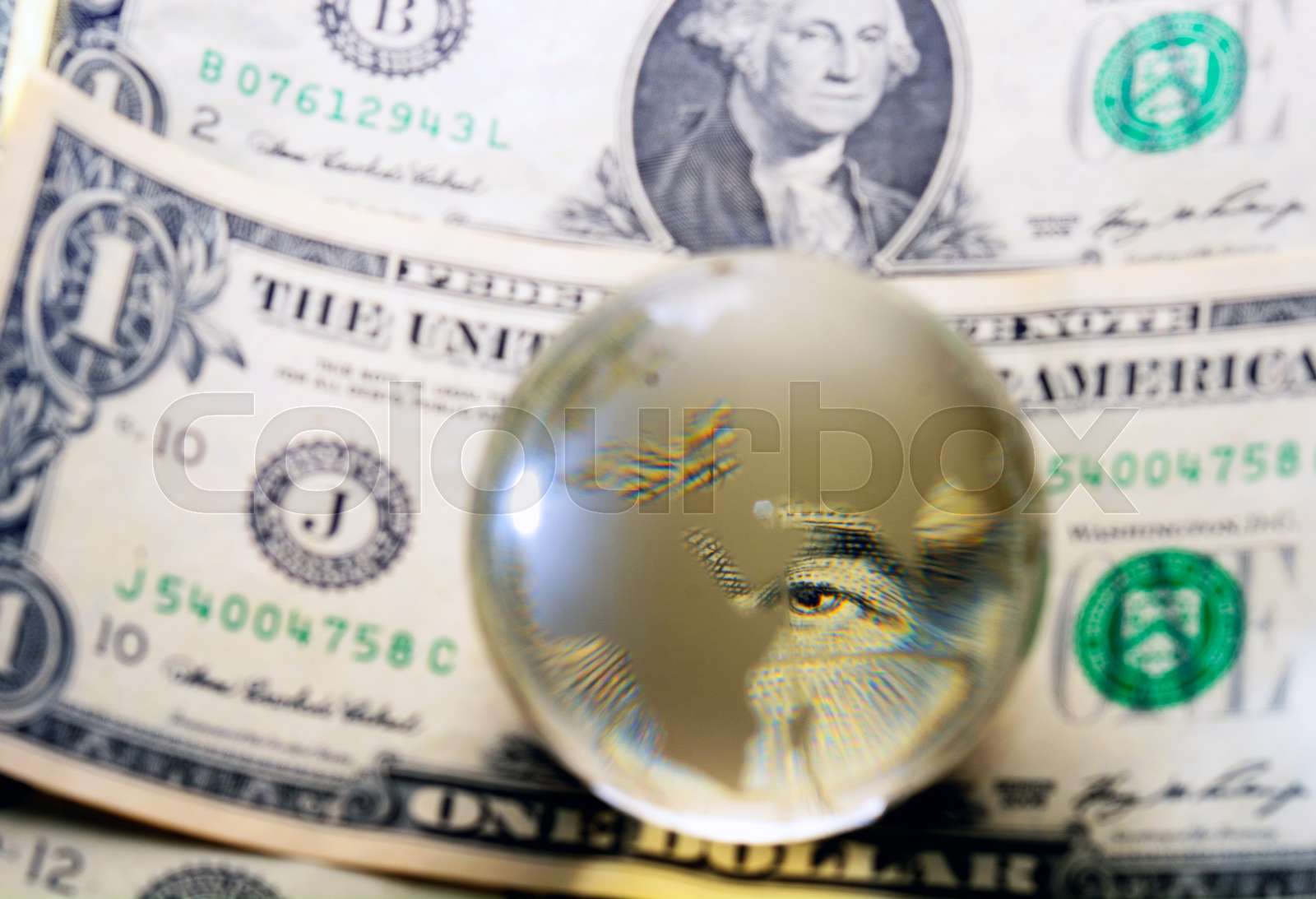 usd dollar bill eye | Stock image | Colourbox