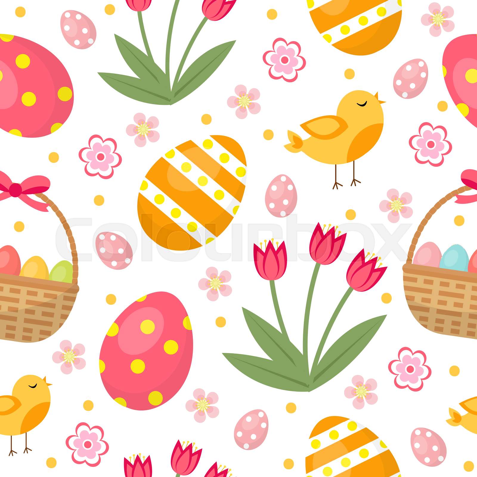 Easter Pattern Background