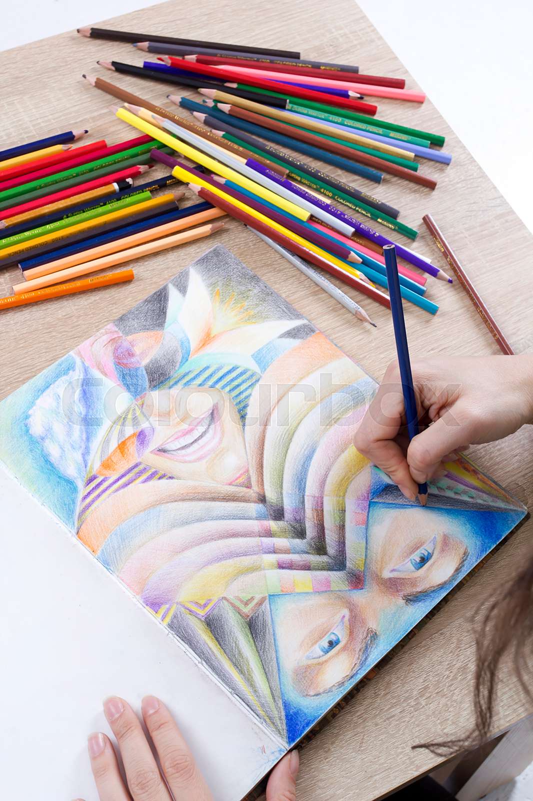 Drawing and pencils for drawing | Stock image | Colourbox