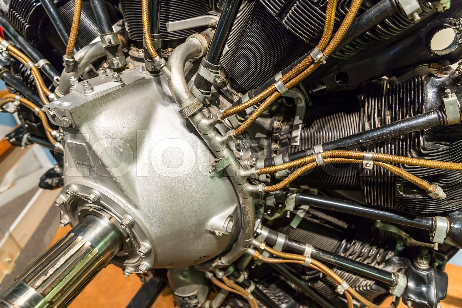 Old aircraft engine | Stock image | Colourbox