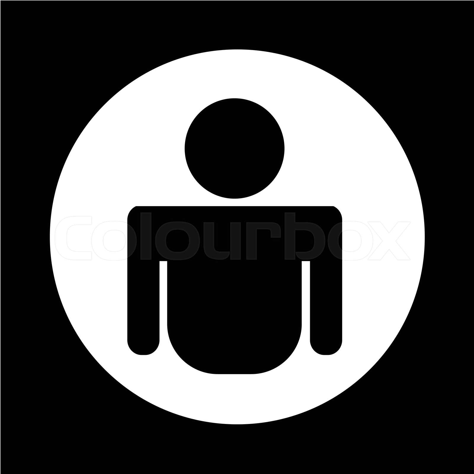 mensch, icon, anwendung | Stock-Vektor | Colourbox