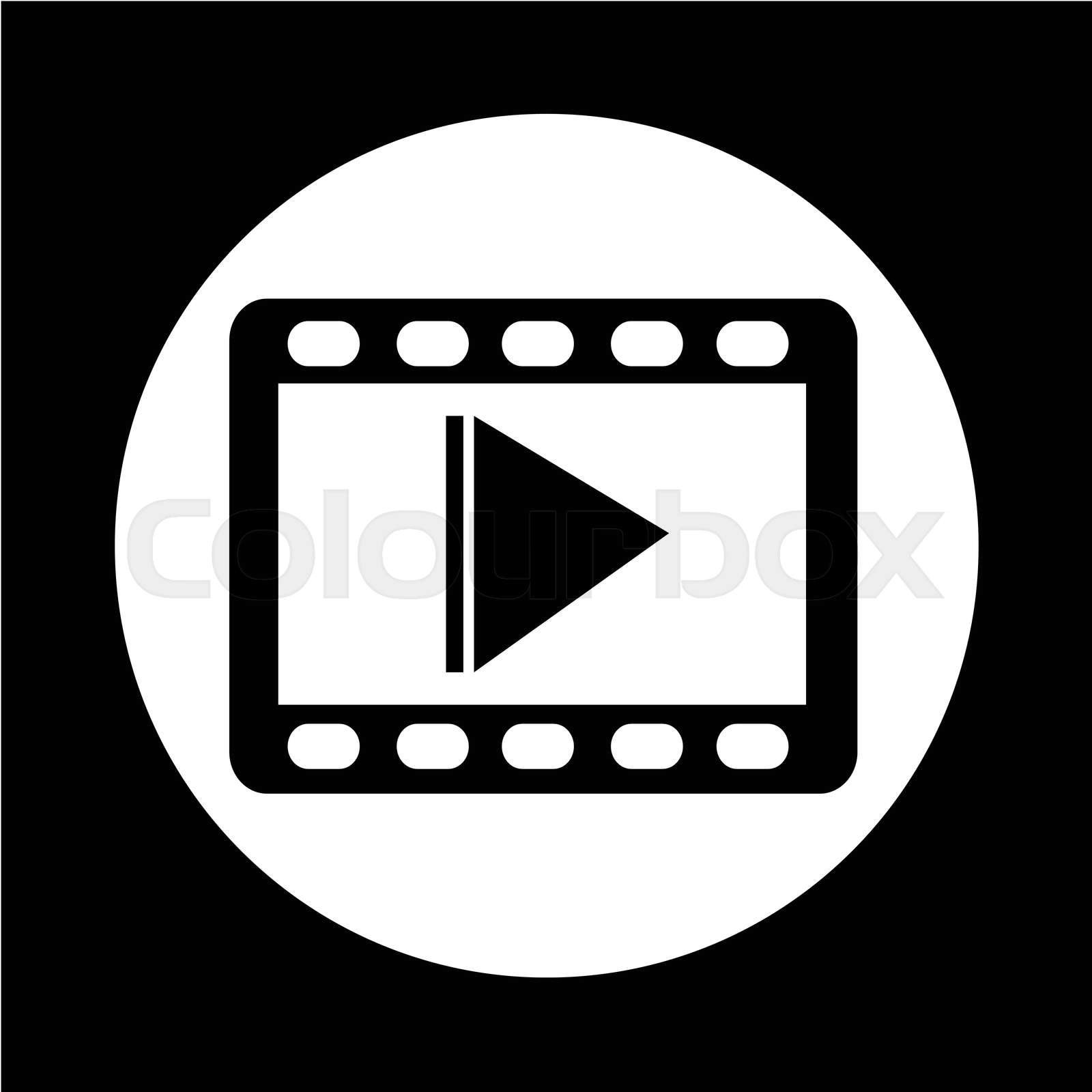 video film icon | Stock vector | Colourbox