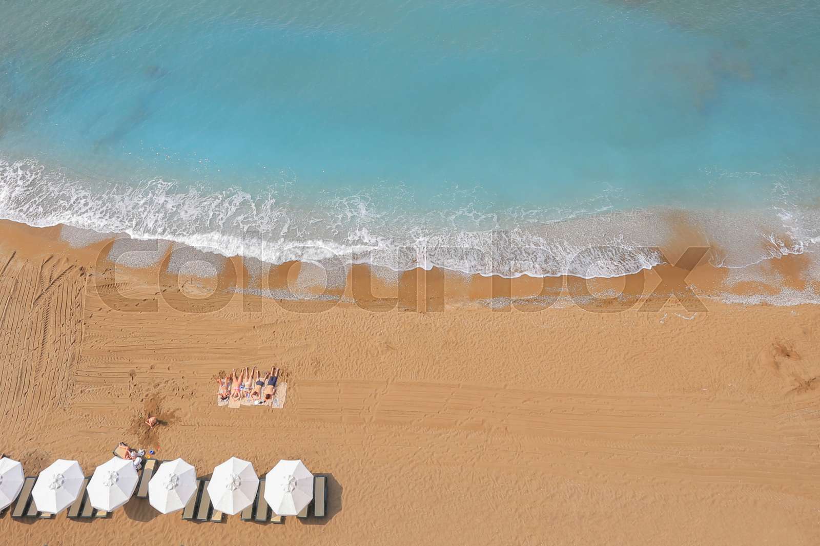Beach from above | Stock image | Colourbox