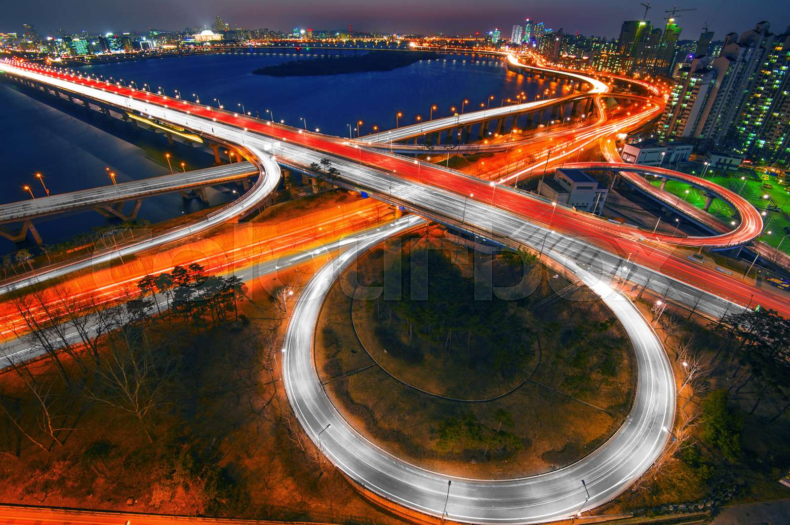 Mapo bridge and Seoul cityscape in Korea. | Stock image | Colourbox