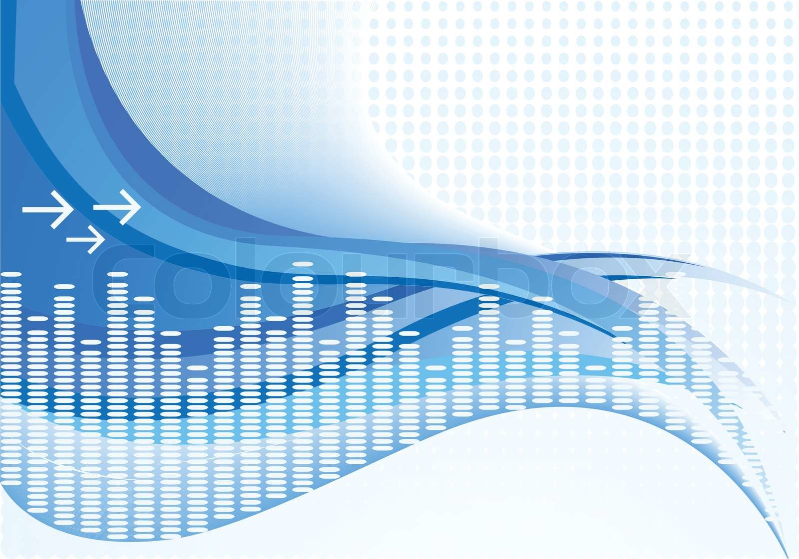 Vector background in blue color | Stock vector | Colourbox