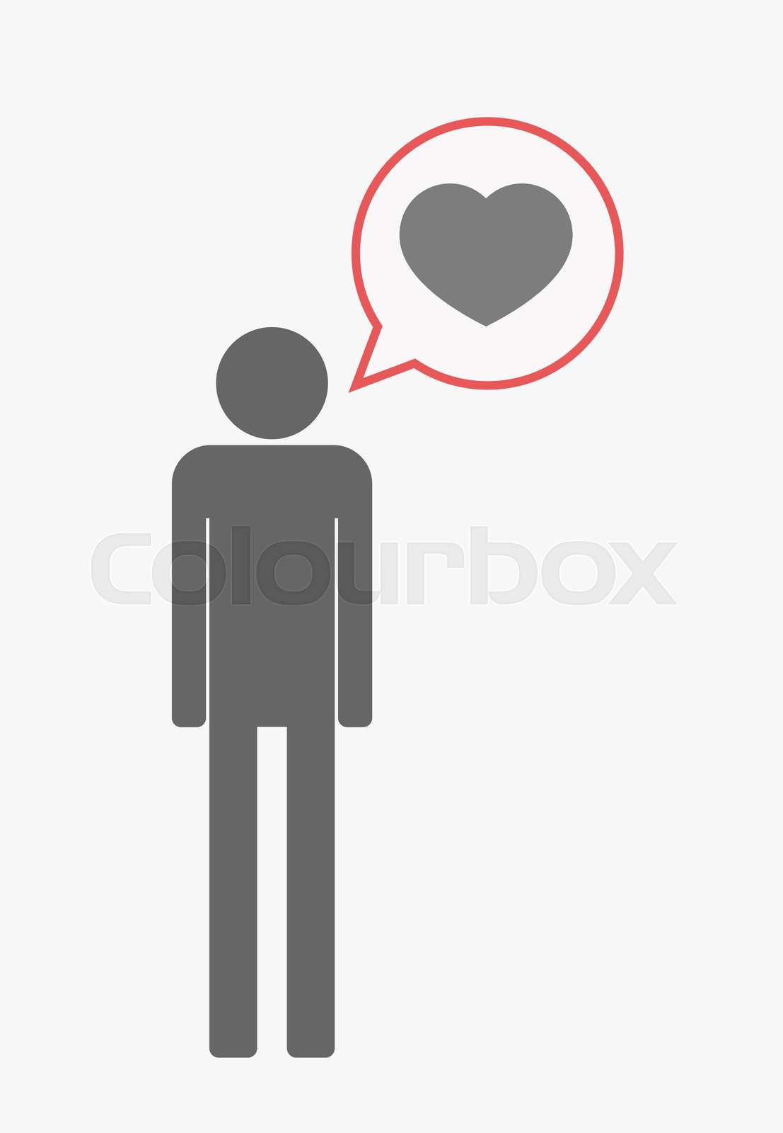 Isolated pictogram with a heart | Stock vector | Colourbox