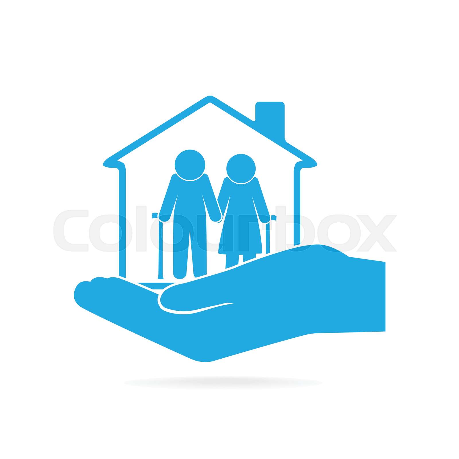 Nursing home for elderly icon | Stock vector | Colourbox