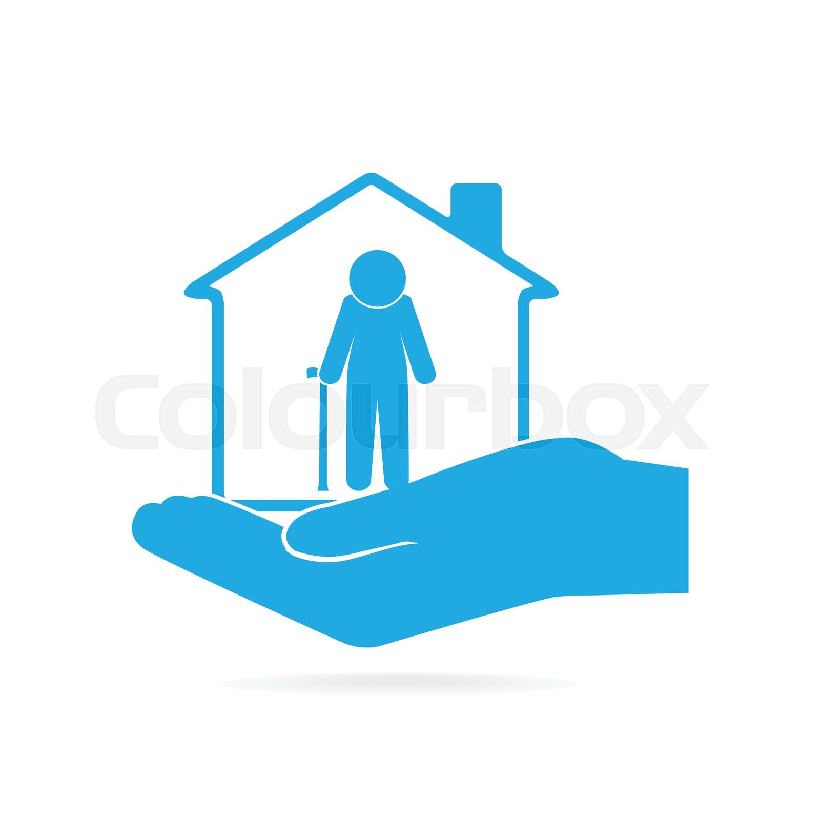 Nursing home for elderly icon | Stock vector | Colourbox