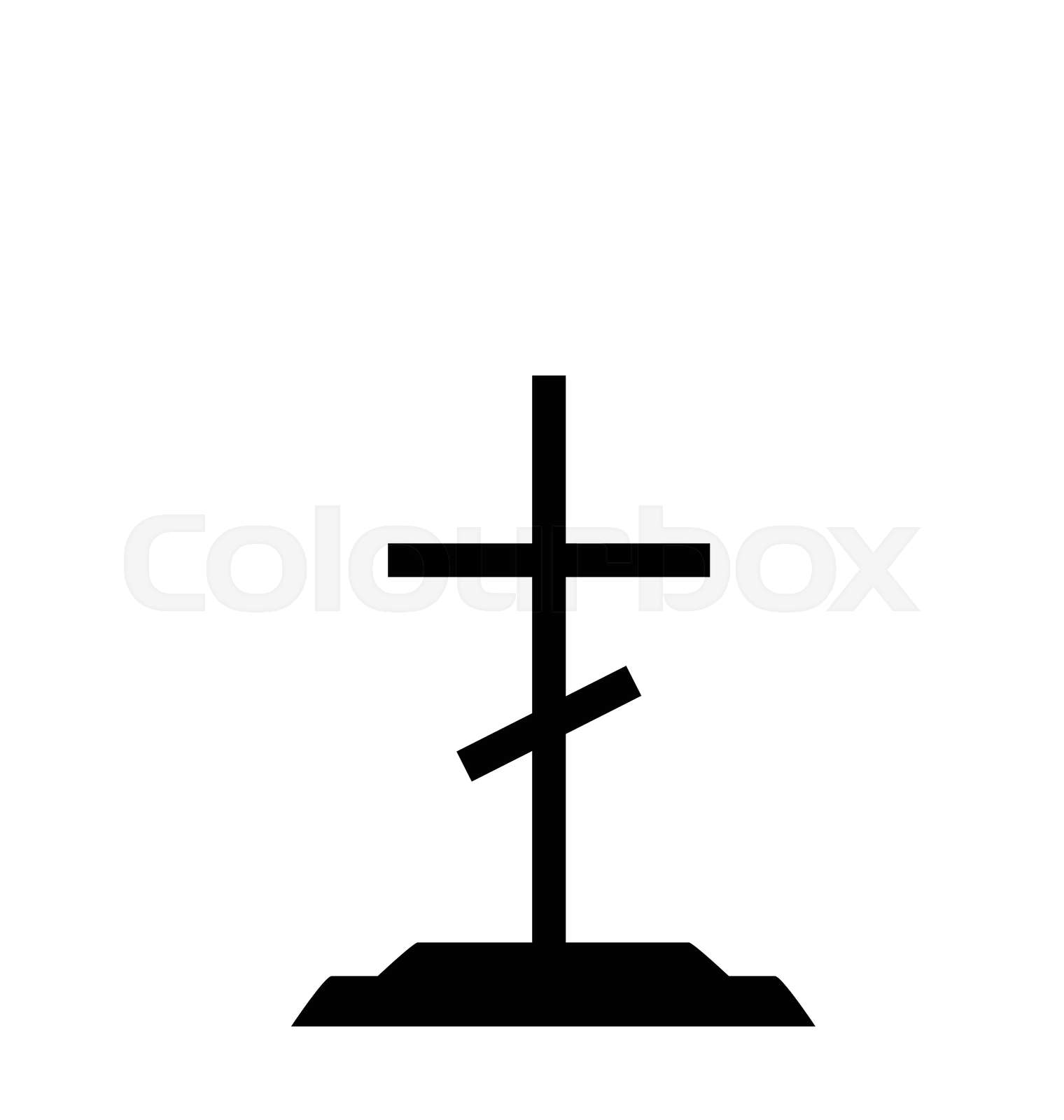 muerto, muerte, cruz | Vector de archivo | Colourbox