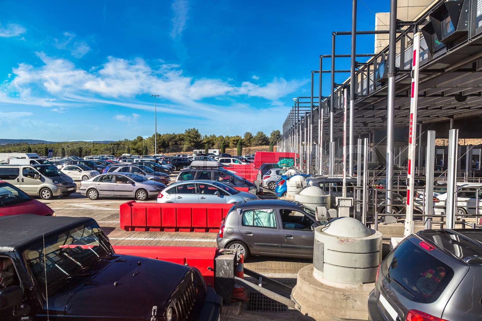 Toll station in France | Stock image | Colourbox