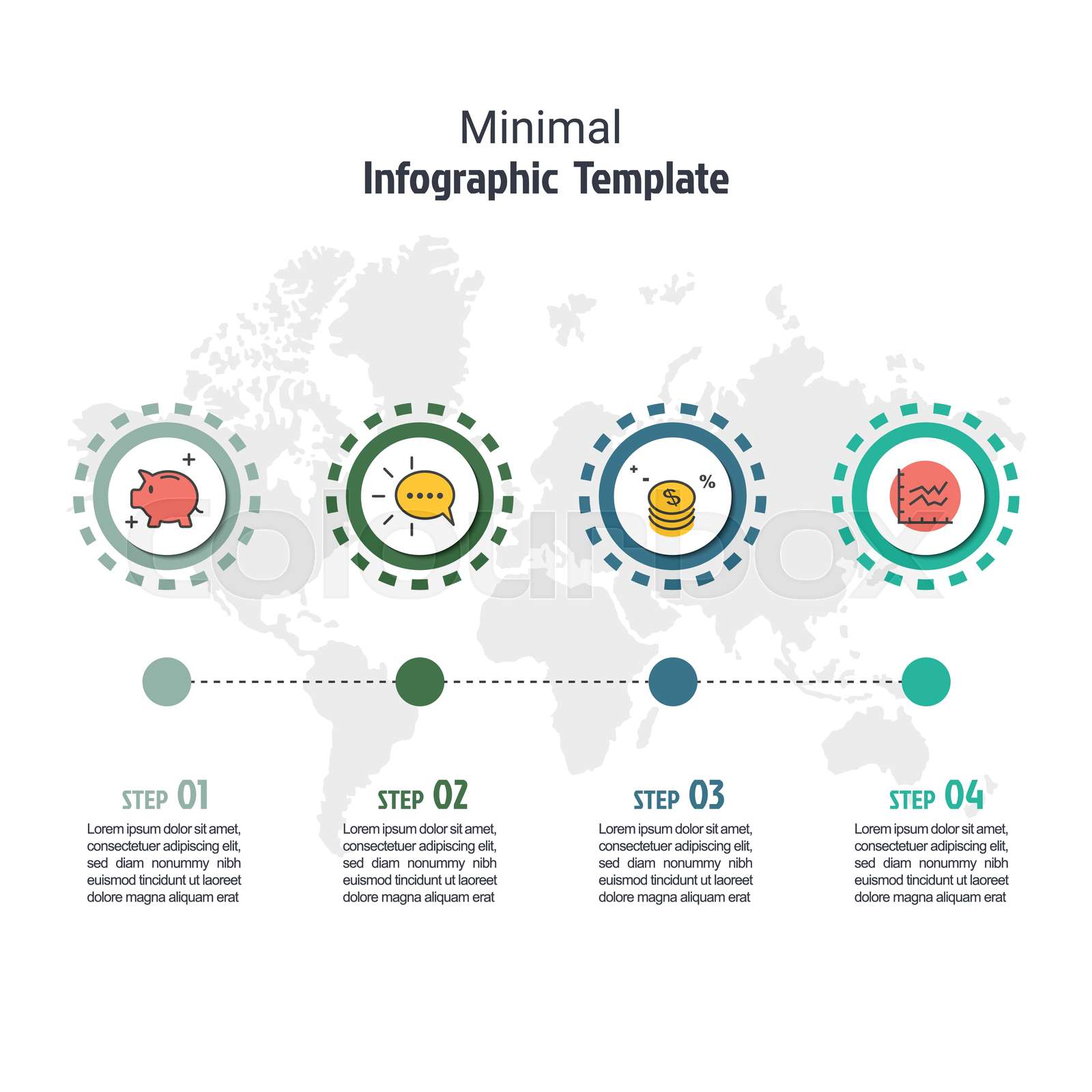 business minimal infographic | Stock vector | Colourbox