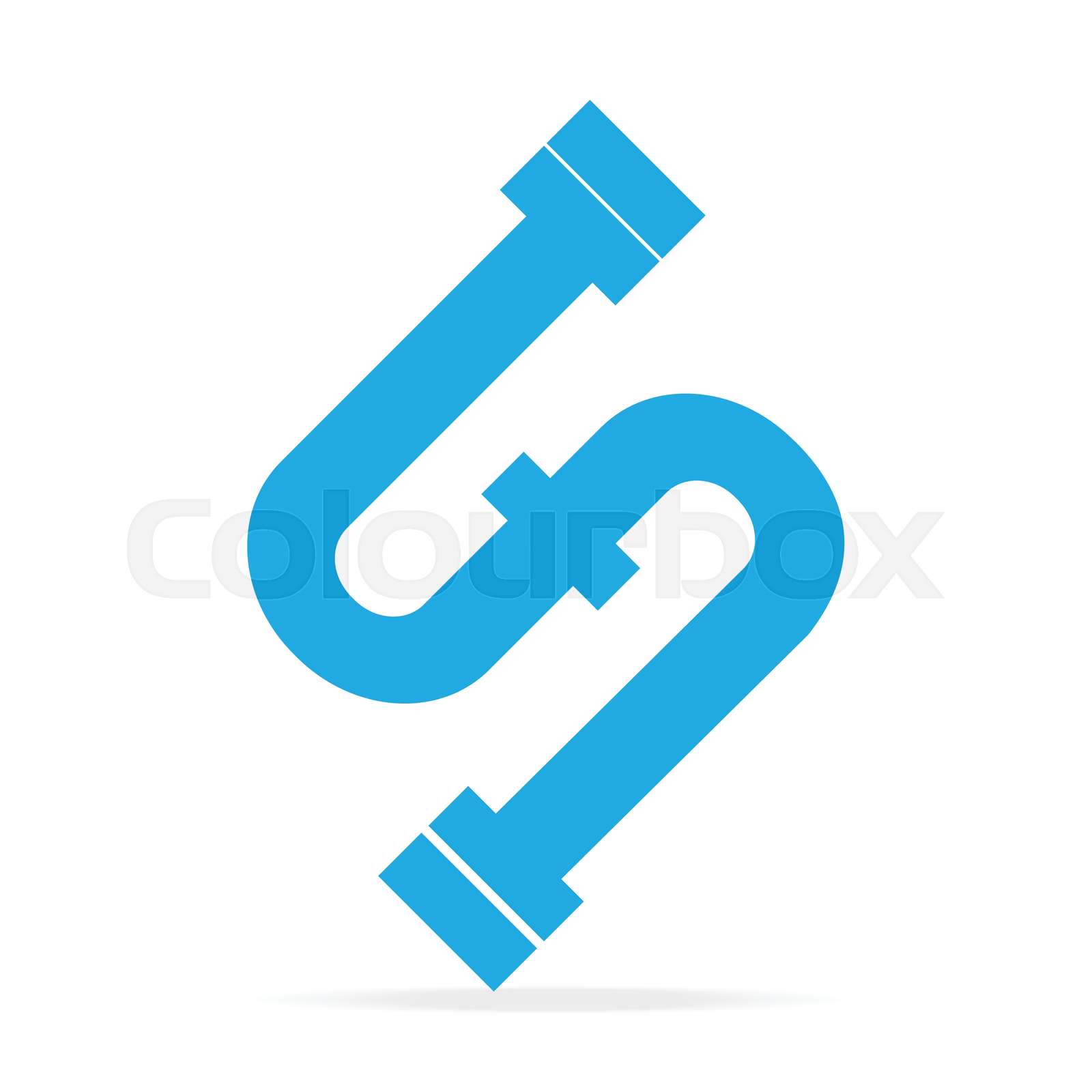 Pipe icon sign vector illustration | Stock vector | Colourbox