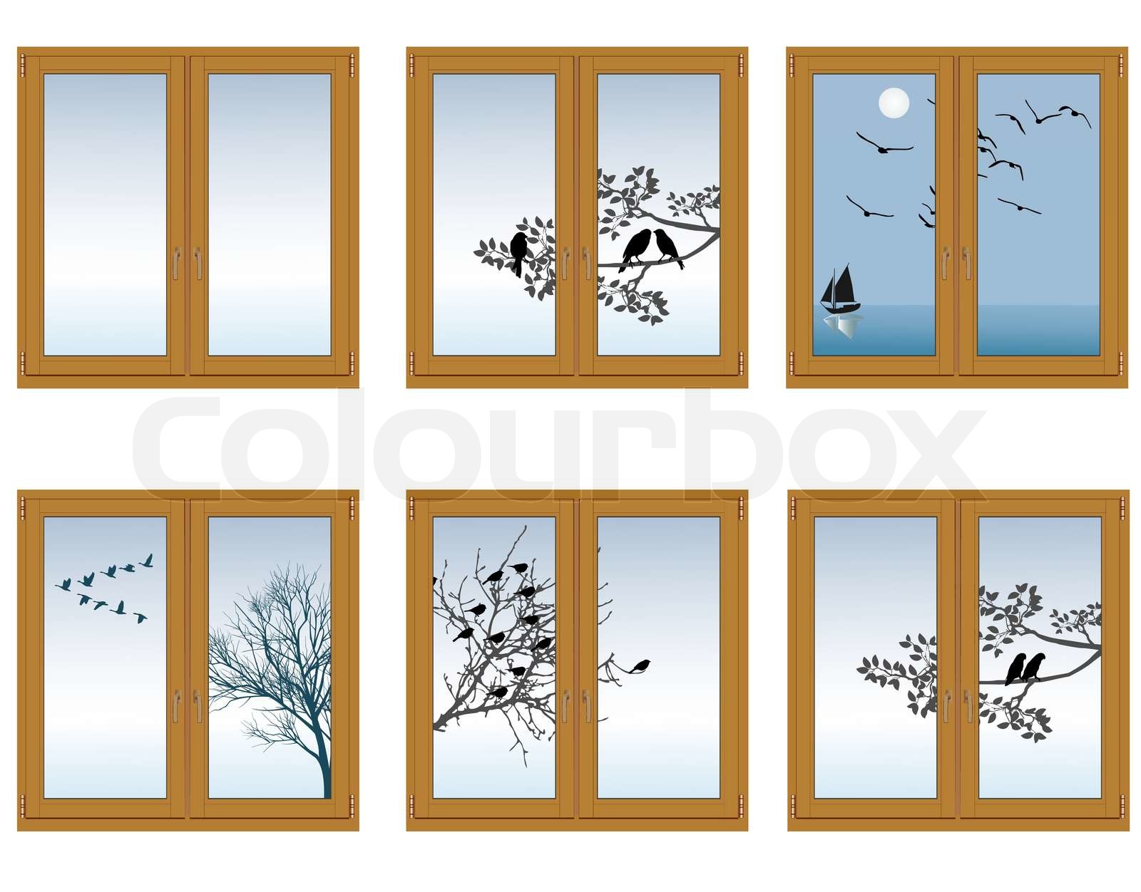 Windows | Stock vector | Colourbox