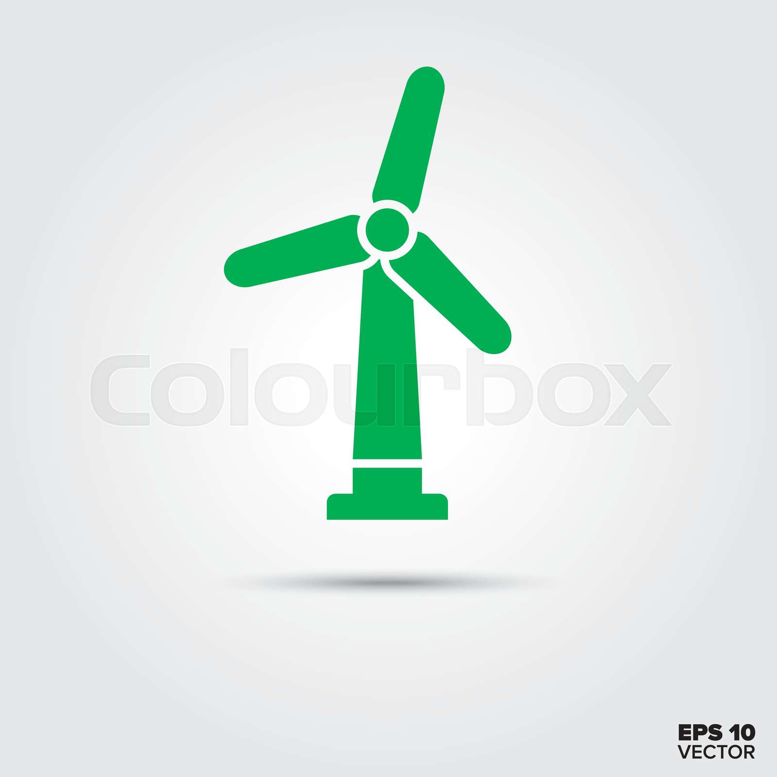 Wind turbine Icon. Sustainable power generation Symbol. | Stock vector ...