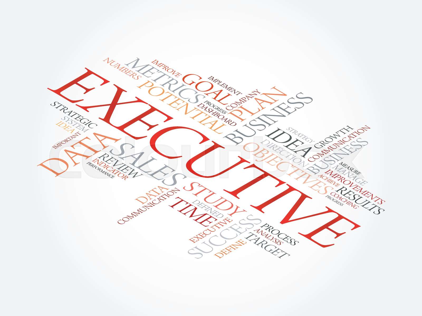 Executive word cloud | Stock vector | Colourbox