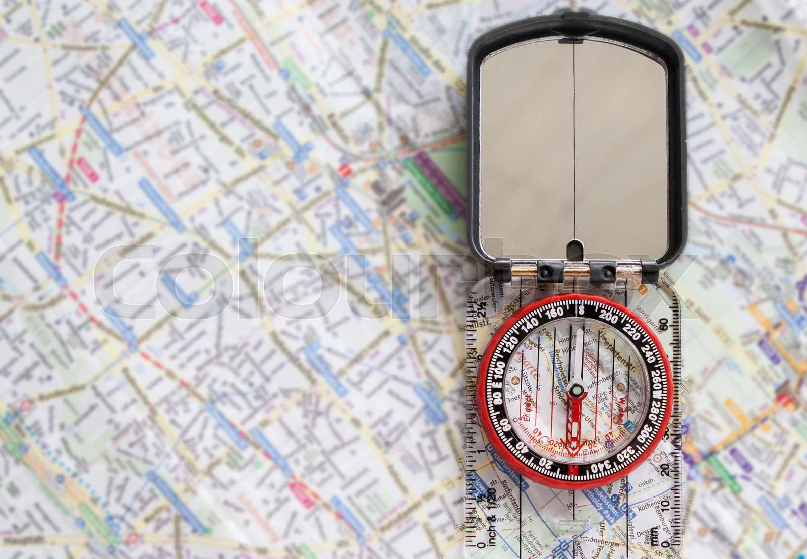 Travel, compass,card | Stock image | Colourbox