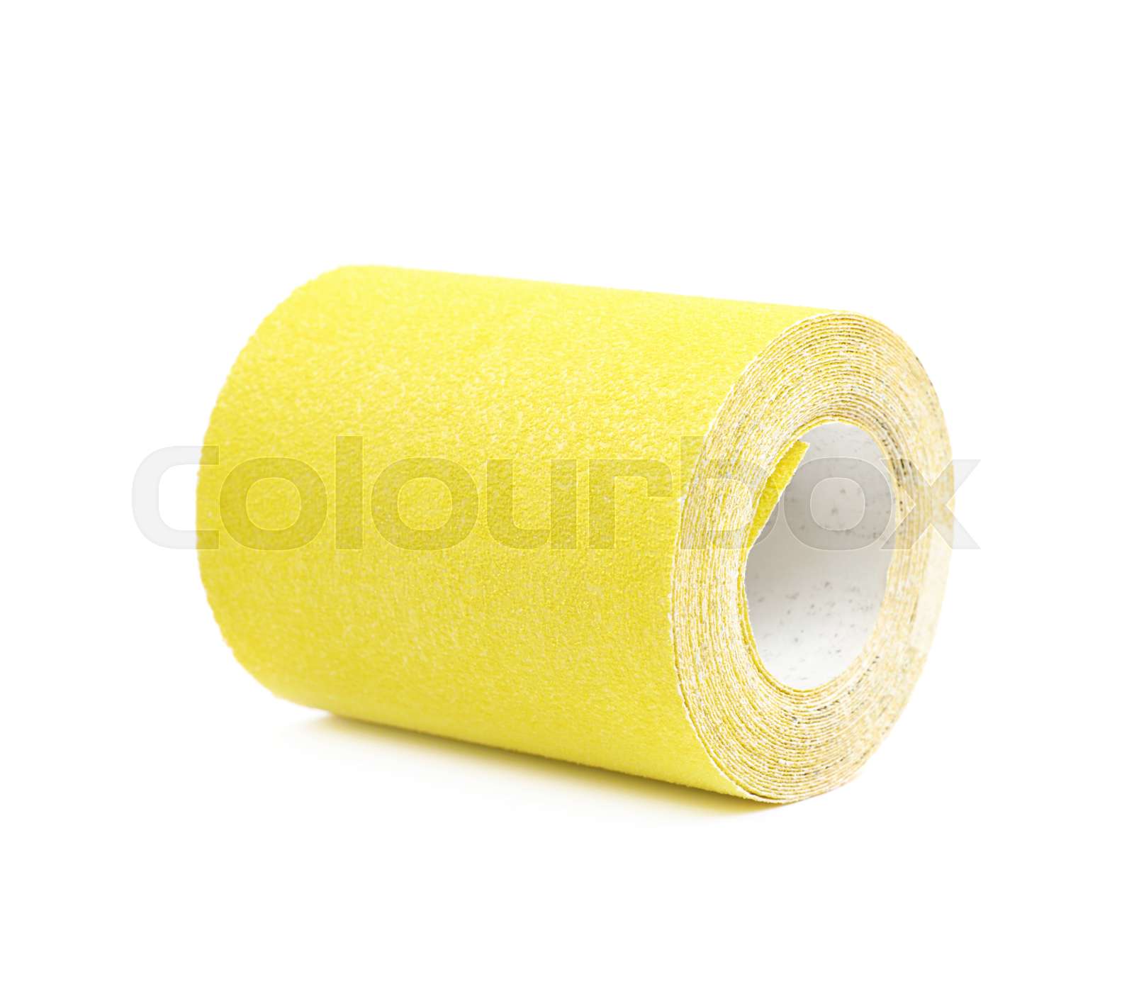 Roll of a sandpaper isolated | Stock image | Colourbox